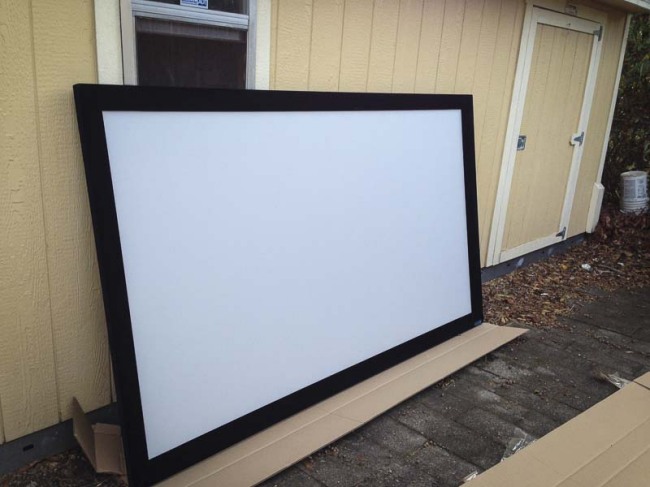 Premier Seymour AV Screen with Magnetic Masking Panels