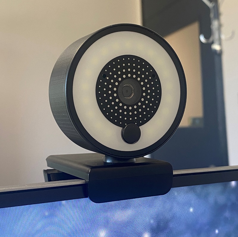 Monoprice Workstream 2K USB Webcam With Ring Light | AV Gadgets