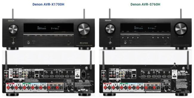 Receiver Wars: Denon AVR-X1700 vs AVR-S760H | AV Gadgets